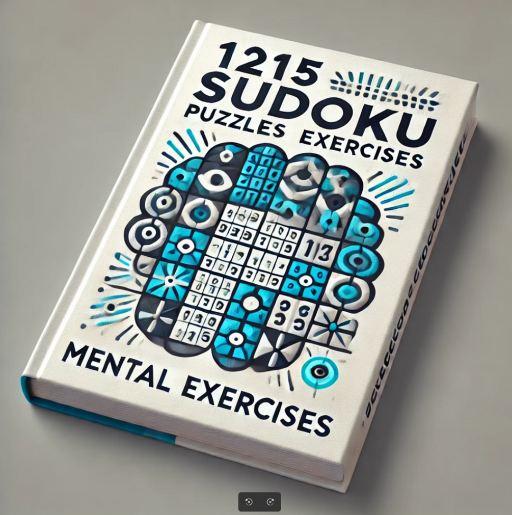 1215 Sudoku Puzzles Book Mental Exercises