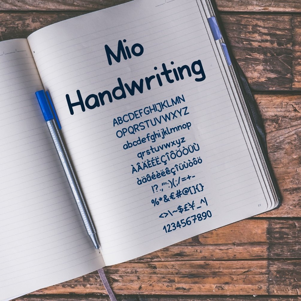 Font: Mio Handwriting