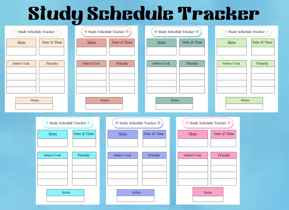 Study Planner Tracker