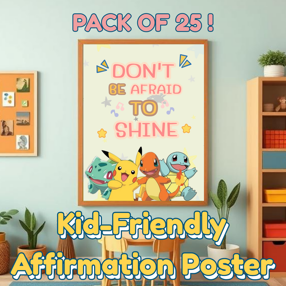 25 Printable Posters for Kids – Cute Characters & Confidence Boosters ...