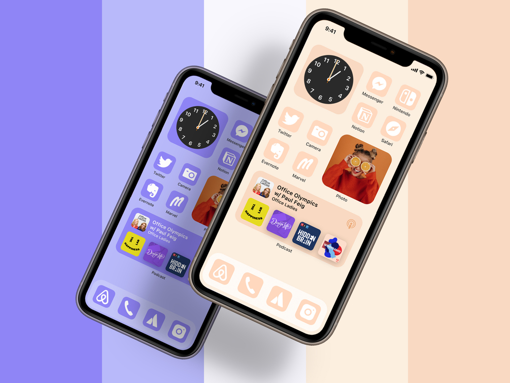 iOS 14 Icon Pack - 140 Icons - 5 Color Styles