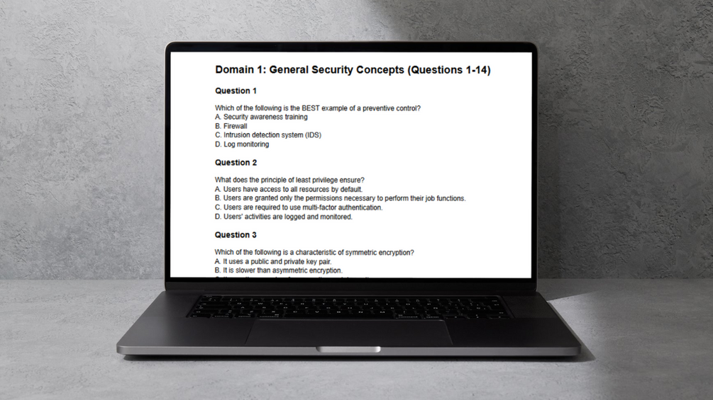 CompTIA Security+ SY0-701 Study Notes & Practice Questions – Pass with ...