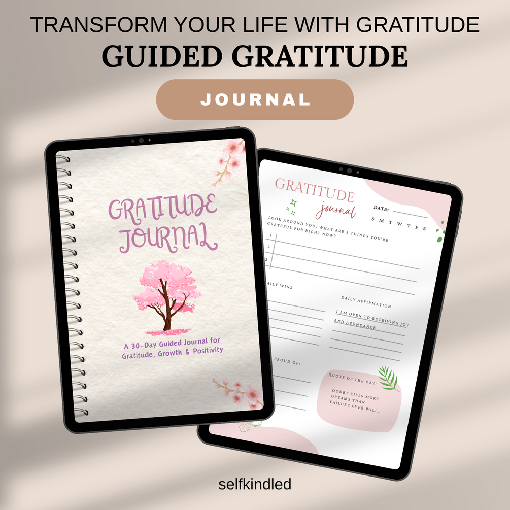 Digital 30 Days Guided Gratitude Journal