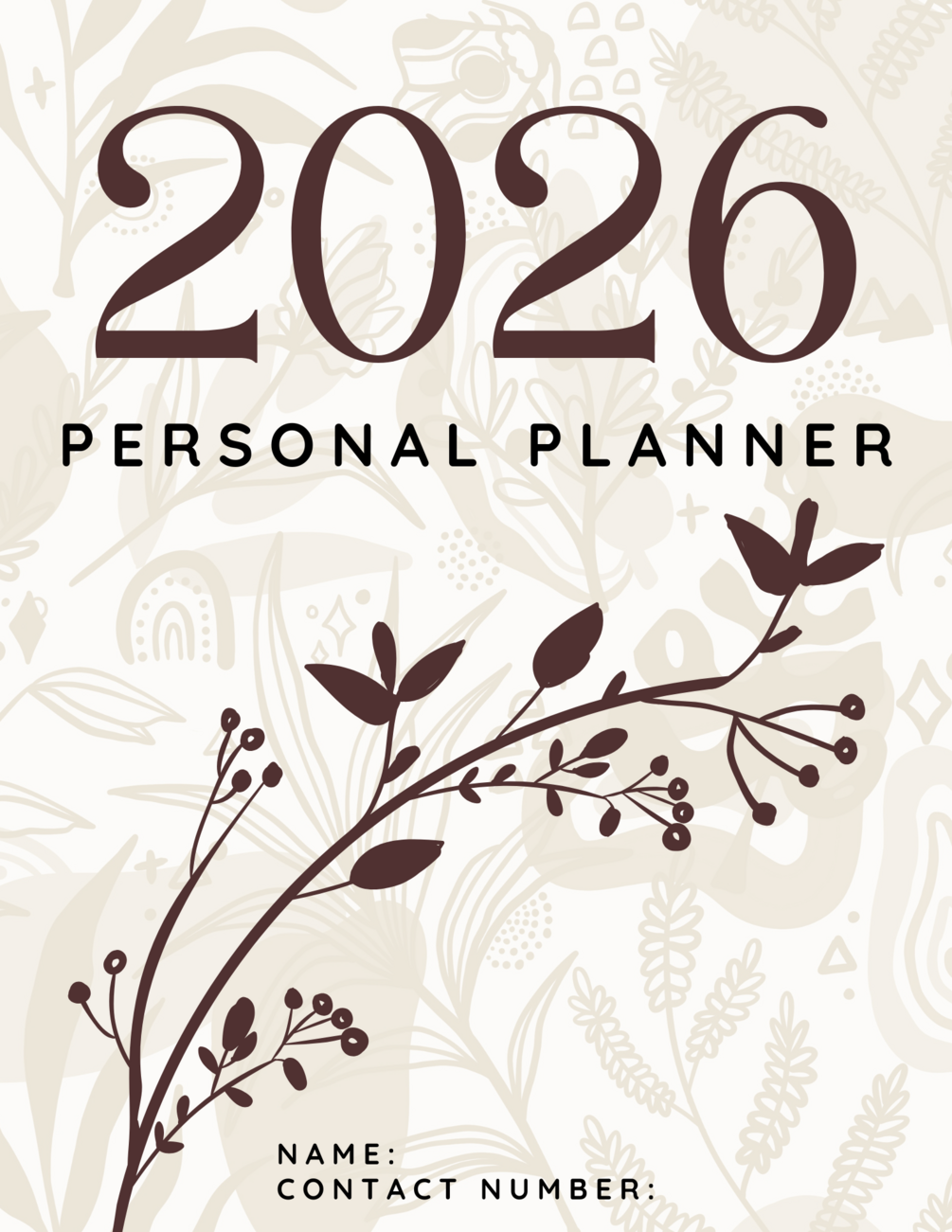 2026 Minimalist Planner