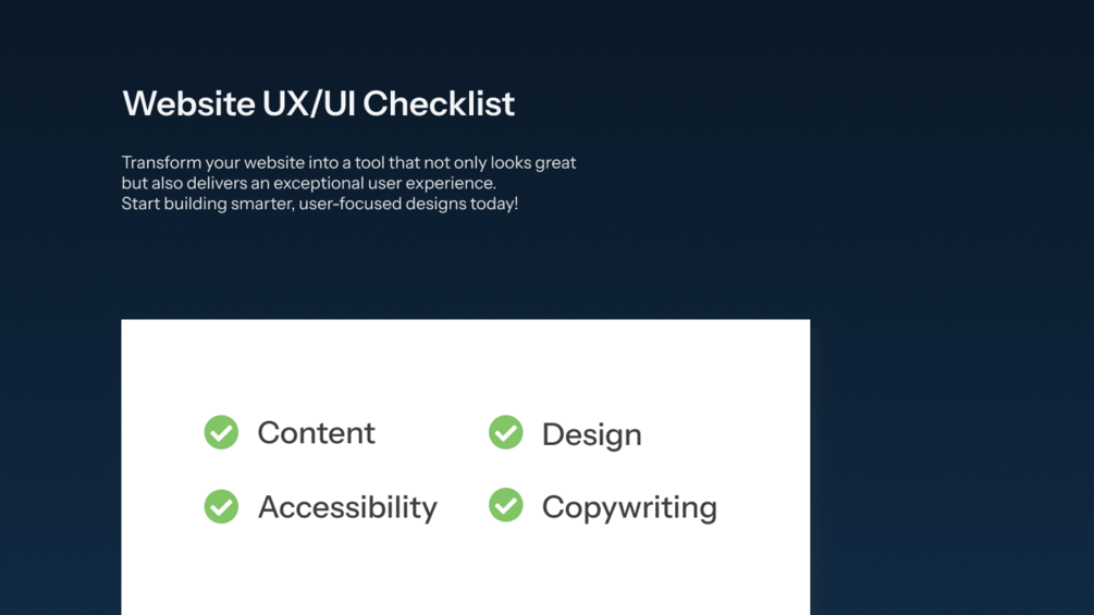 Website UX/UI Checklist