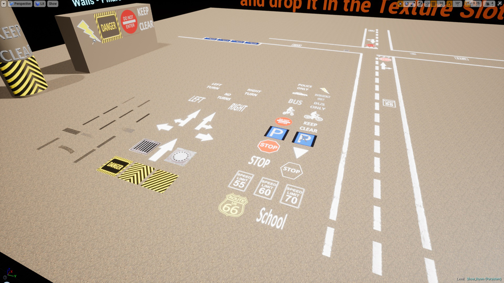 Decals Road Markings