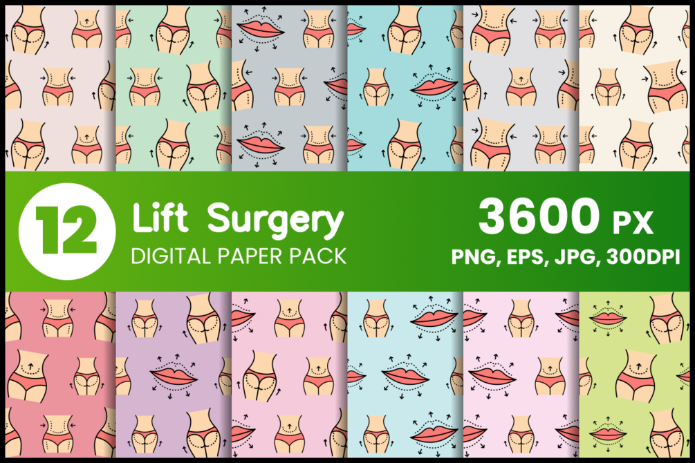 Lift Surgery 12 Digital Paper Set
