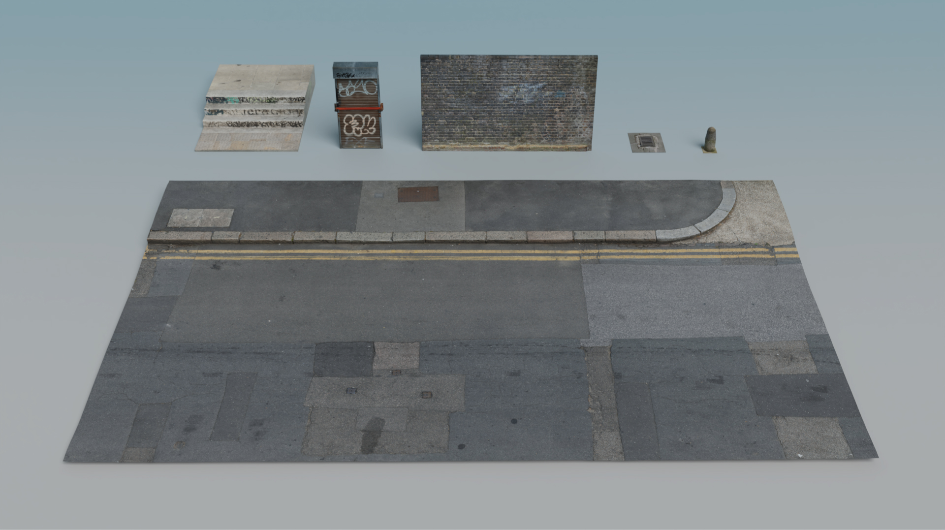 Shutter Door | 3D Blender Asset + FXB [1005]