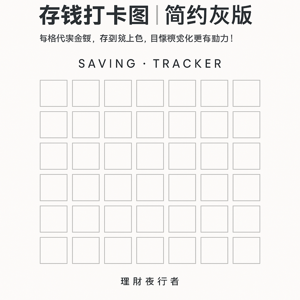 存錢打卡圖 Vol.1