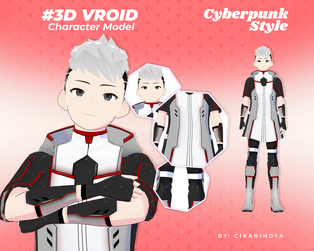 3D Vroid Character, Vroid, 3D, Virtual Persona, 3d Model Commission ...