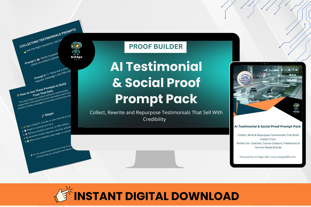 AI Testimonial & Social Proof Prompt Pack — Build Credibility ...