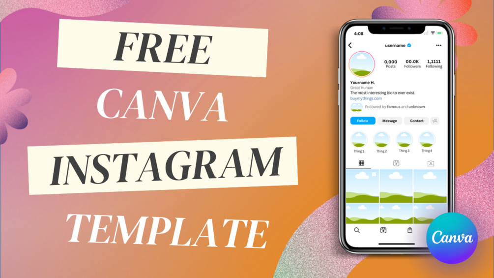 Canva Instagram Profile Template