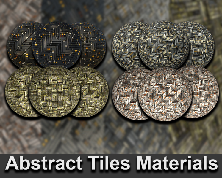 Abstract Tiles Materials Pack