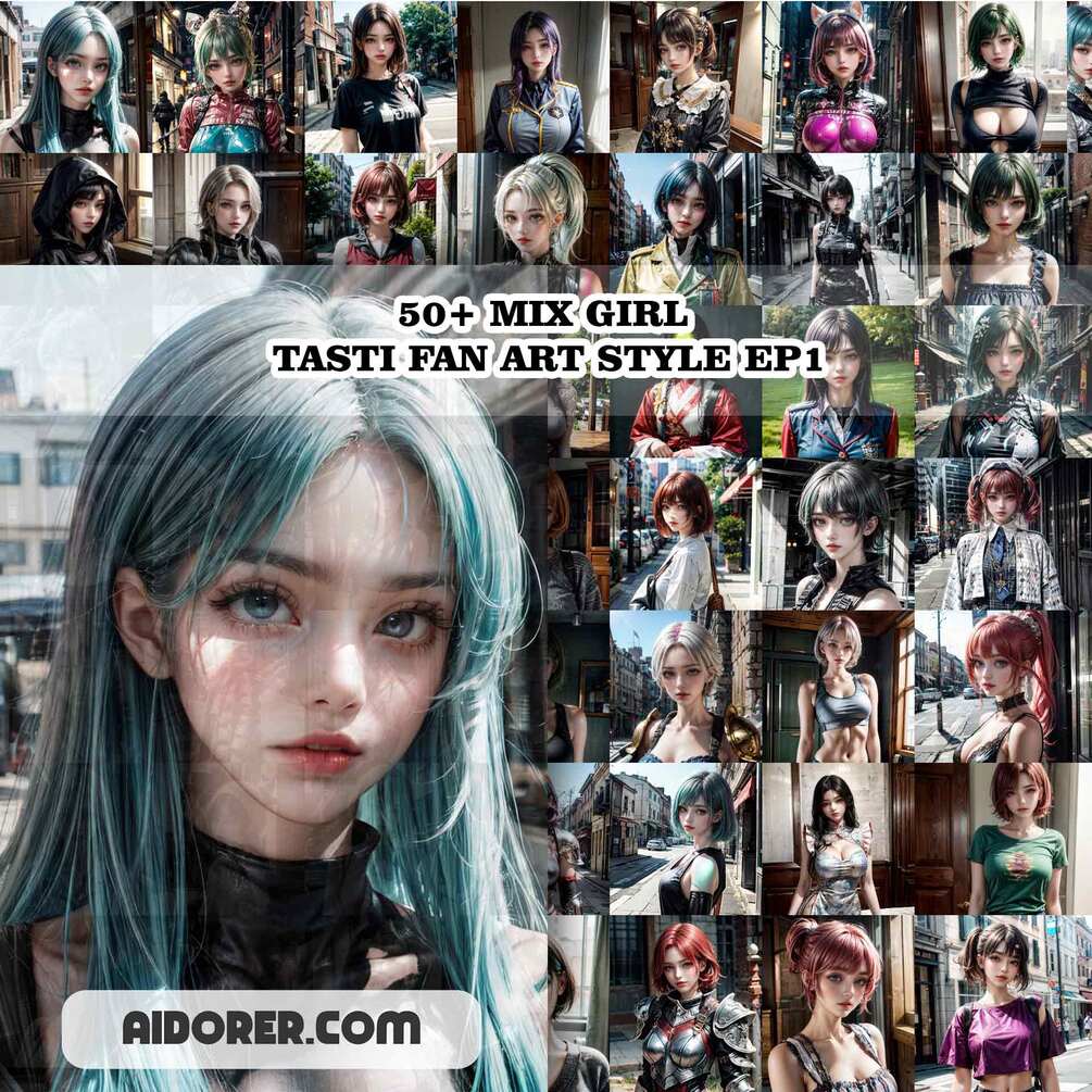 50+ MIX GIRL TASTI FAN ART STYLE EP1