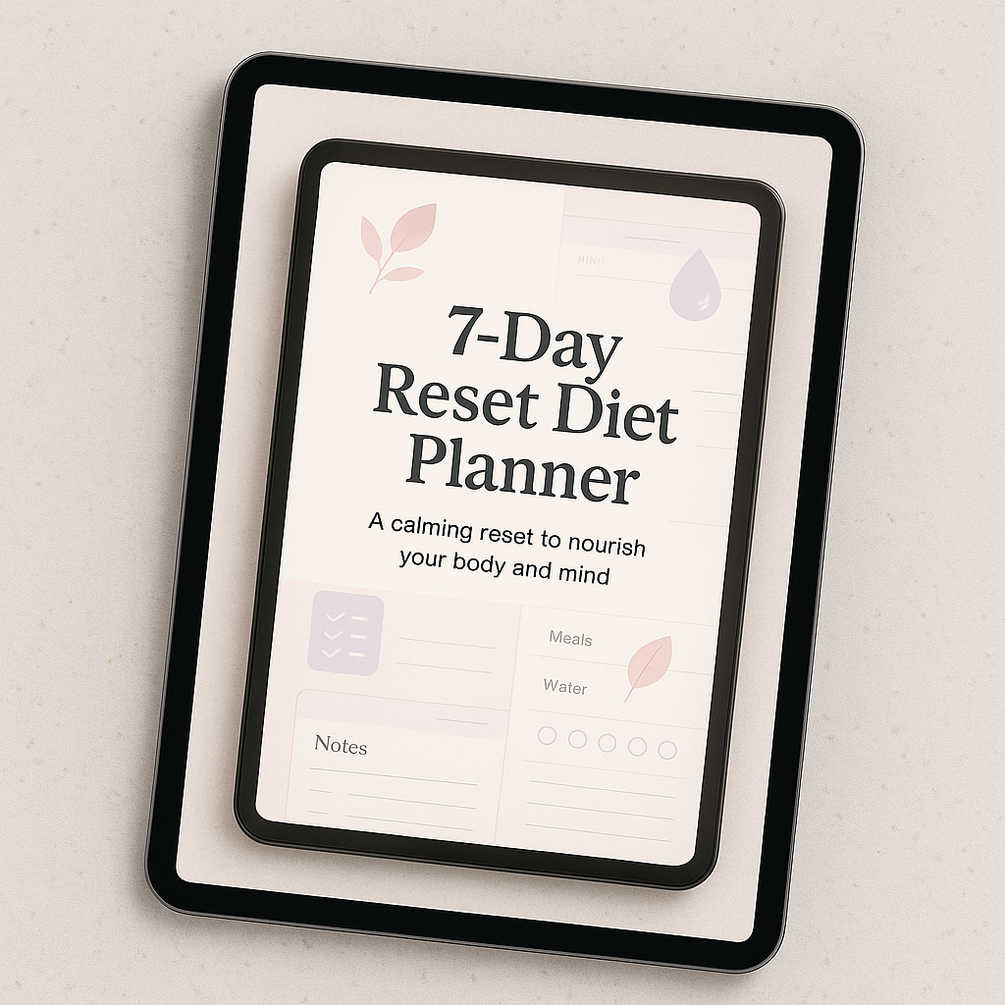 7 Day Reset Diet Planner