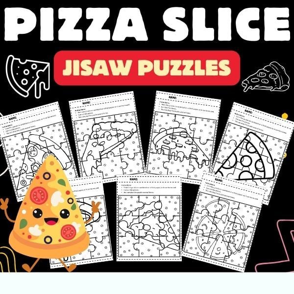 Pizza Slice Coloring Pages & Games - Fun National Pizza Day Activities ...