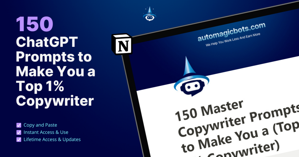 150 ChatGPT Prompts to Make You a Top 1% Copywriter