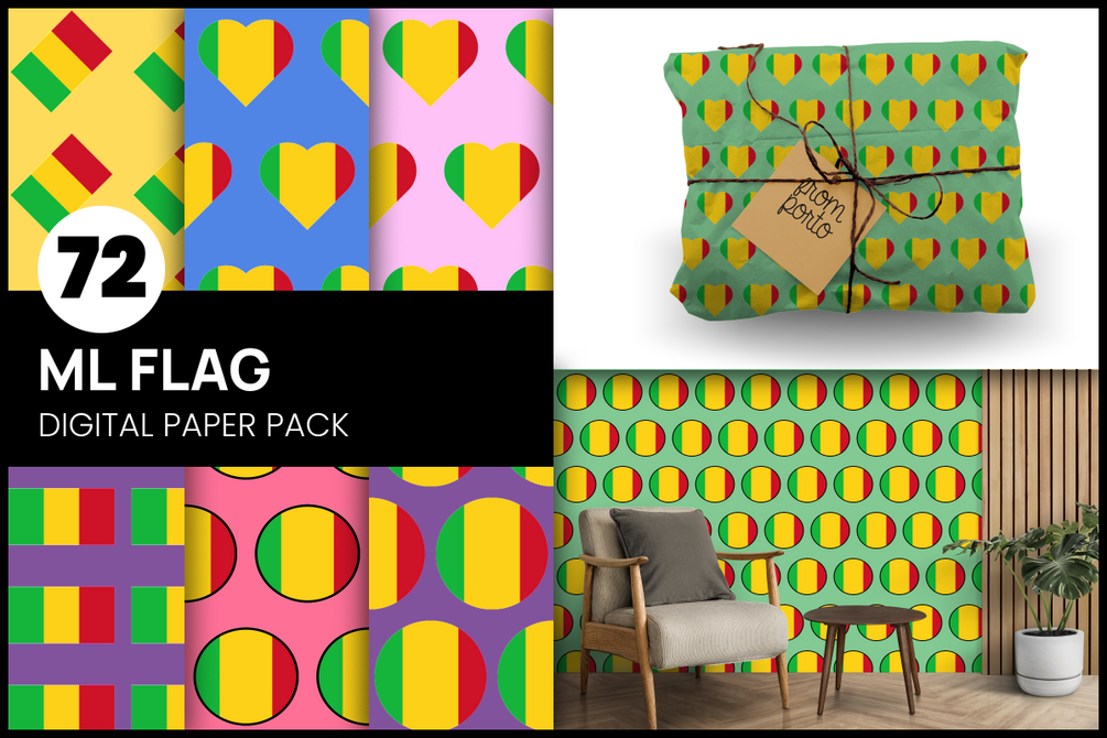 ML Flag Seamless Patterns