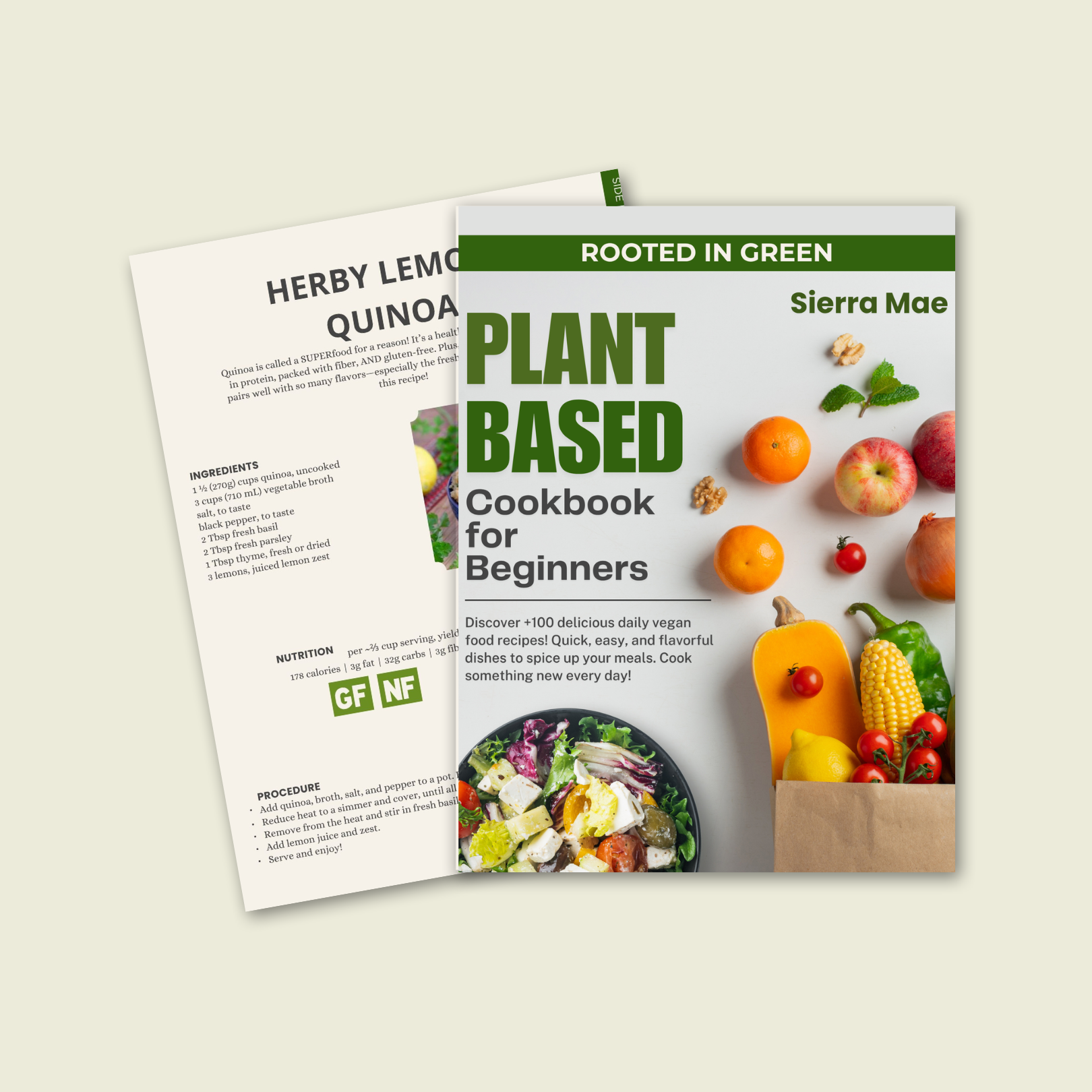 𝗧𝗵𝗲 𝗥𝗼𝗼𝘁𝗲𝗱 𝗜𝗻 𝗚𝗿𝗲𝗲𝗻 𝗩𝗲𝗴𝗮𝗻 𝗖𝗼𝗼𝗸𝗯𝗼𝗼𝗸