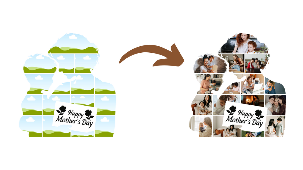 Mom Picture Collage Mothers Day Gift Editable Canva Template Part 2