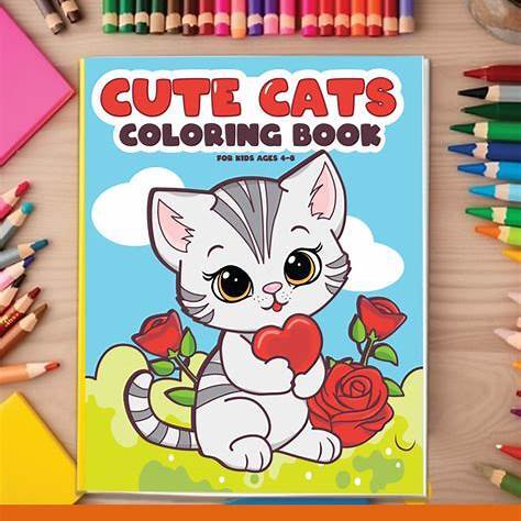 Purr-fect Coloring Fun: Adorable Cats for Kids (Ages 3–7)