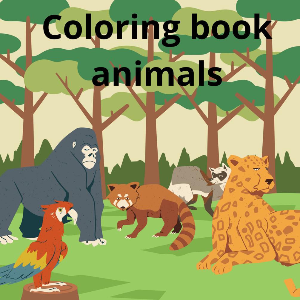 Coloring book animals