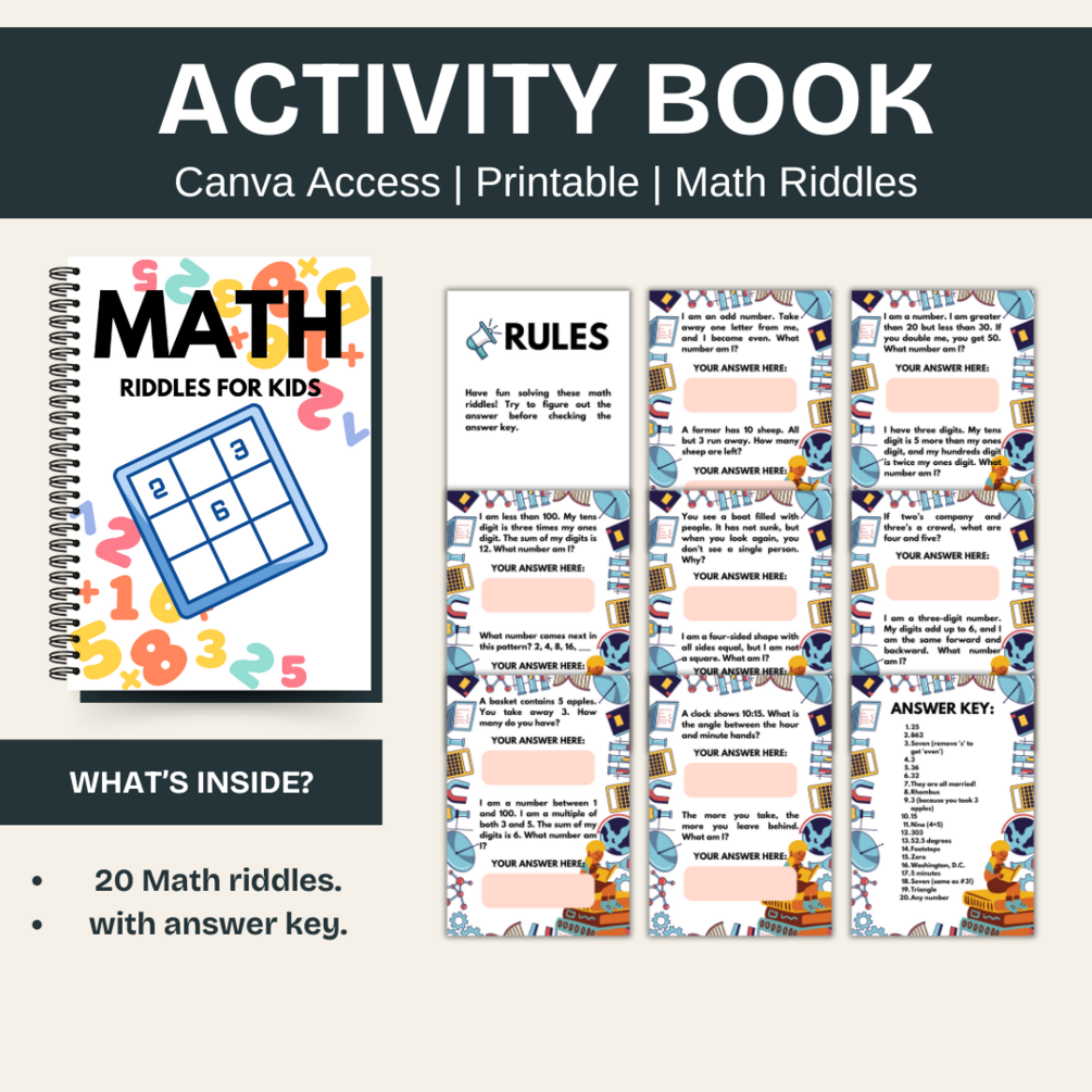 MATHEMATICS ACTIVITY BOOK FOR KIDS