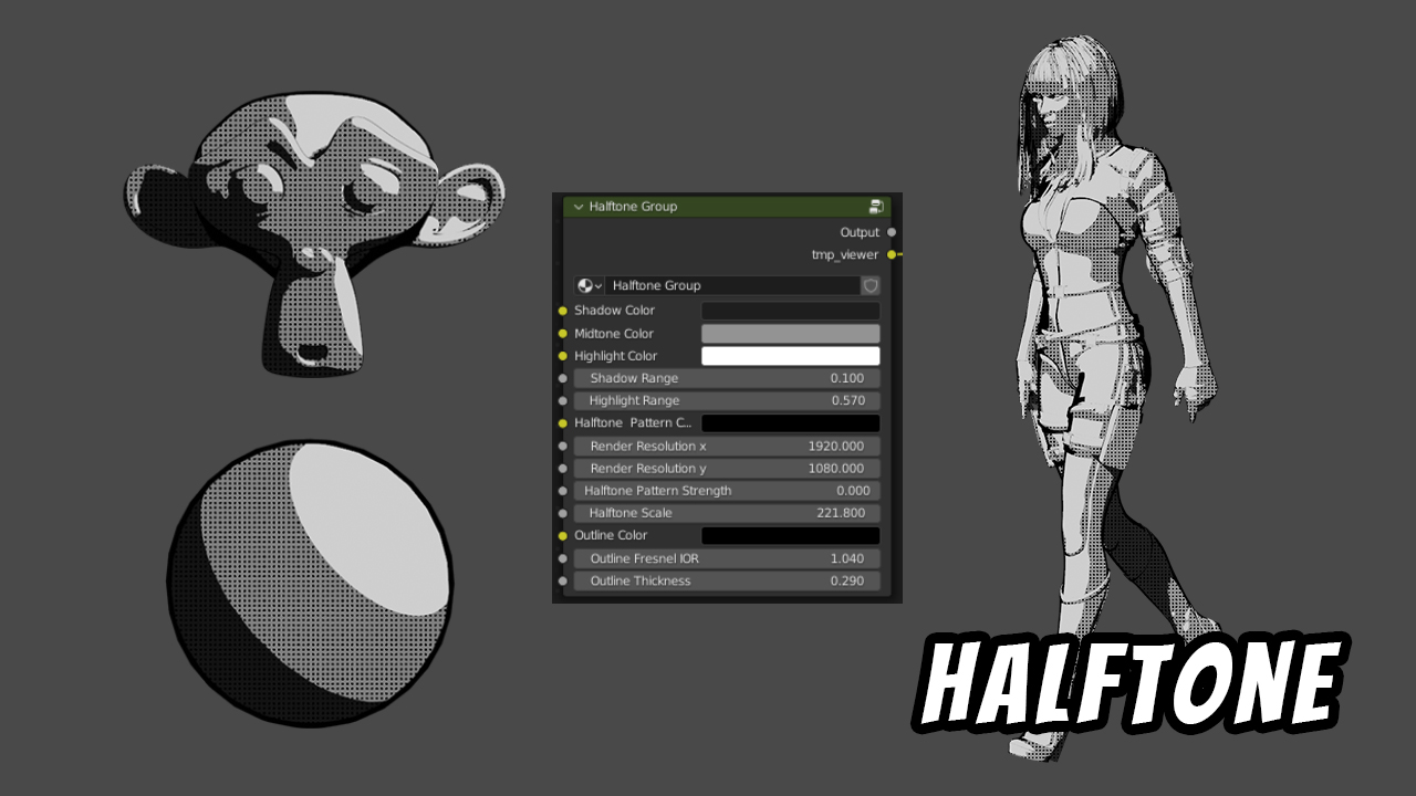 Ink Shader Pack - for Blender