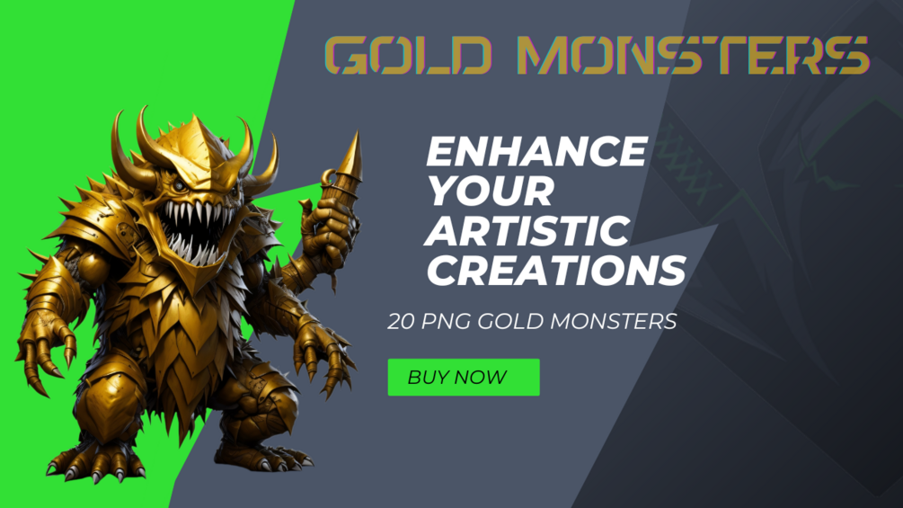 Gold Monsters (20 png)