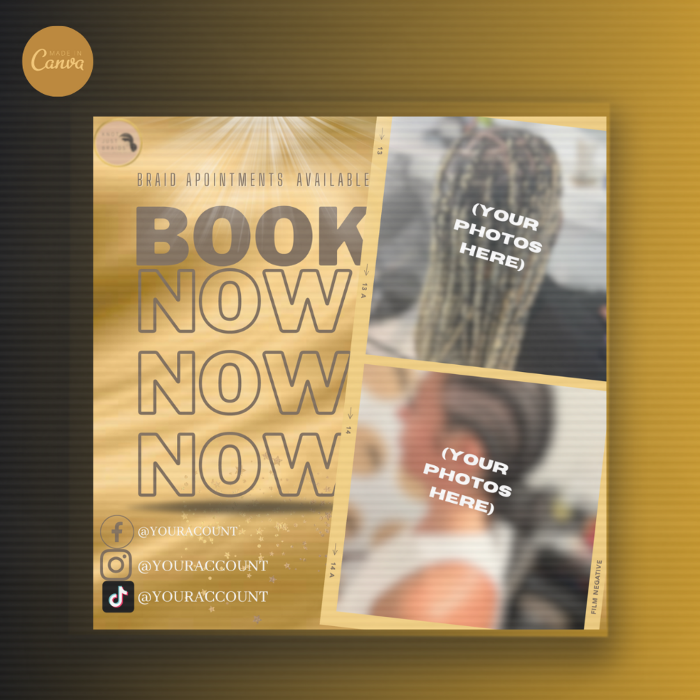 Book Now (Canva Template) Digital