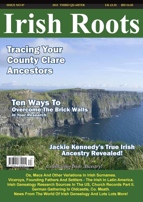Irish Roots Magazine No 87 (Sept 2013 Qtr)