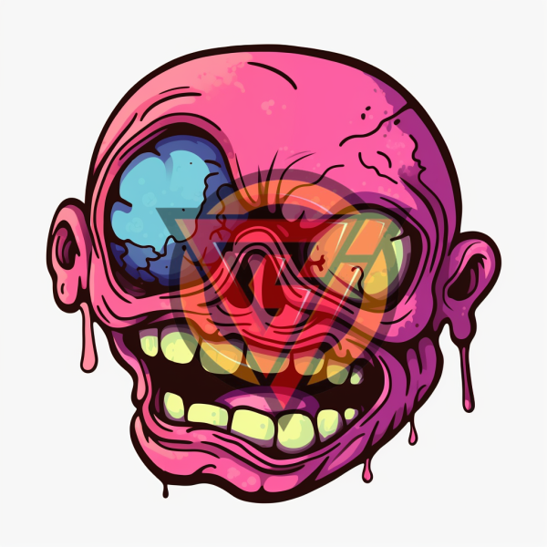MELTING ZOMBIE – High-Quality Horror Digital Art (EPS, PSD, SVG)