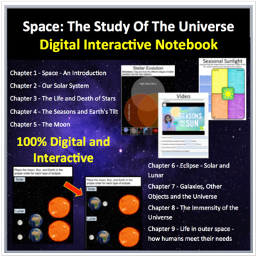 Space: The Study of Our Universe Digital Interactive Notebook