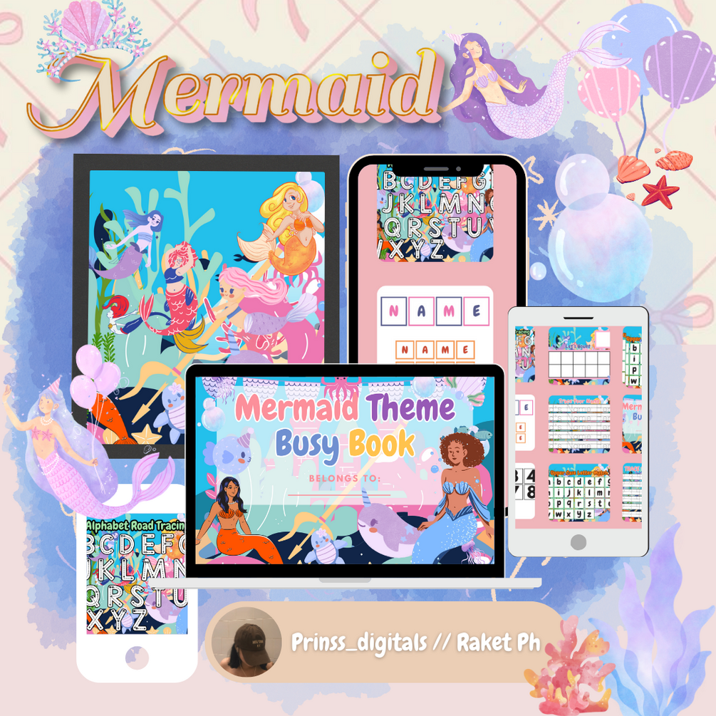 MERMAID THEME BUSY BOOK — under the sea experience