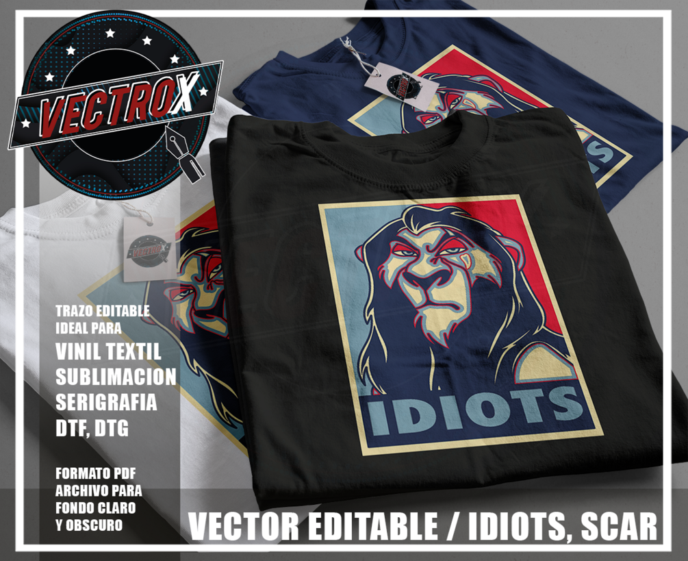 Vector Editable - Idiots, Scar