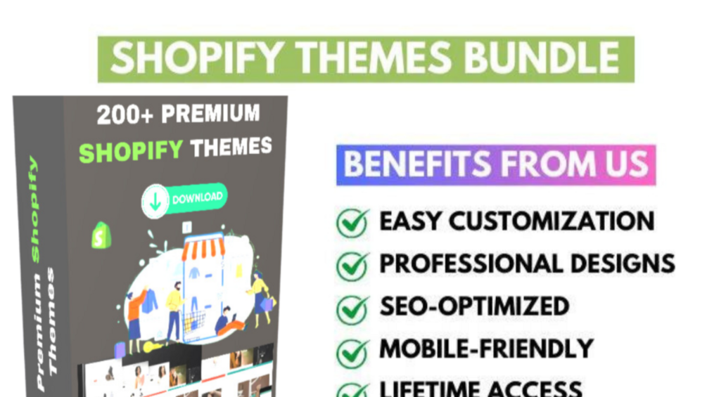 Premium Shopify Themes for Sale – 200+ Designs with Lifetime Access