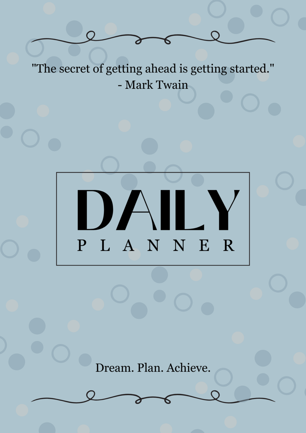 Daily Planner- Planner for both men and women