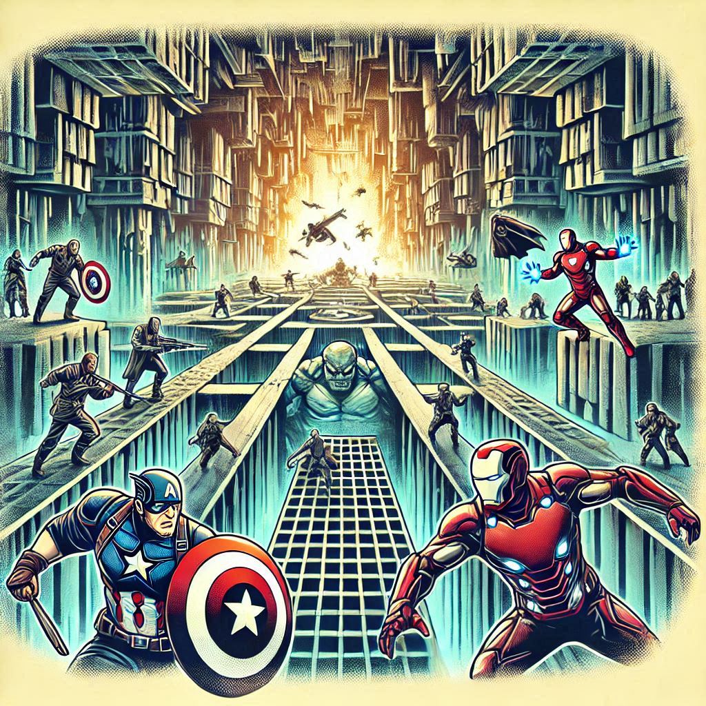 Epic Battle Avengers vs. Demons in the Underworld
