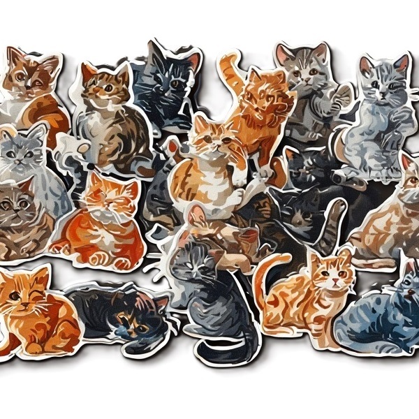cute cate stickers - purrfect for everytheng
