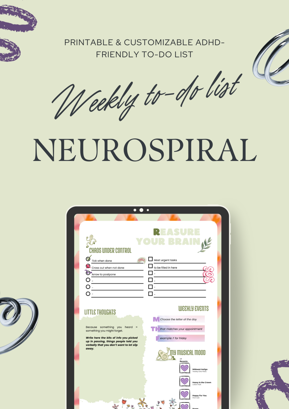 Visual planner for scattered minds (ADHD-friendly to-do list)