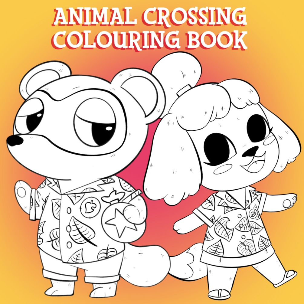 Animal Crossing 11 Page Colouring Book!