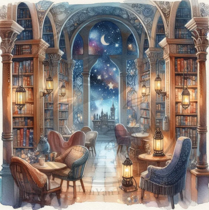 50 Magical Library Book Nook Instant Digital Download Digital Art ...