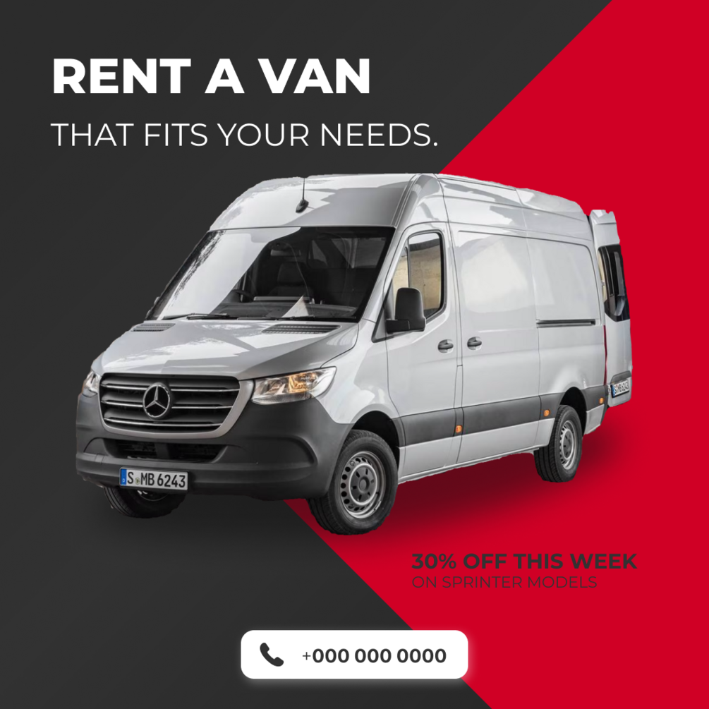 RENT A VAN Template