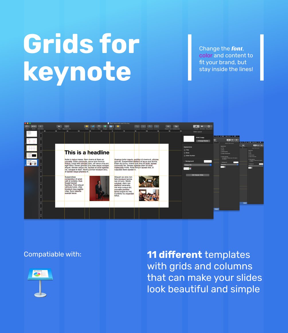 Grids for keynote