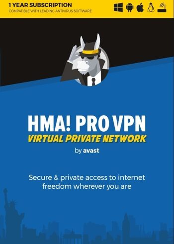 HMA VPN 5 Device / 1 Year (Unique Global Key)
