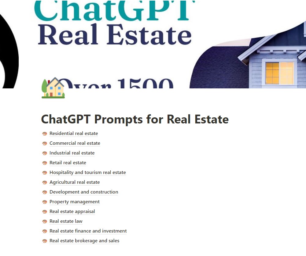 ChatGPT Prompts for Real Estate Agents
