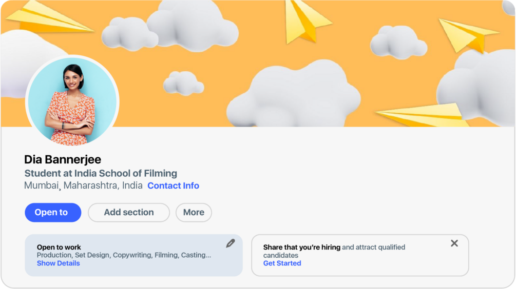 Free Canva LinkedIn Banner Template | N005