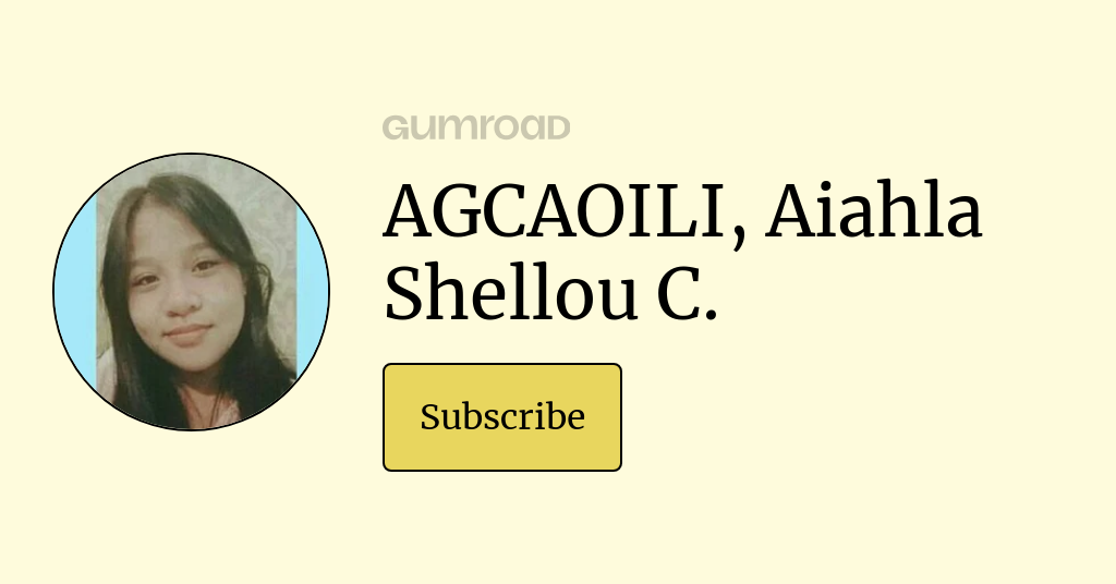 AGCAOILI, Aiahla Shellou C.