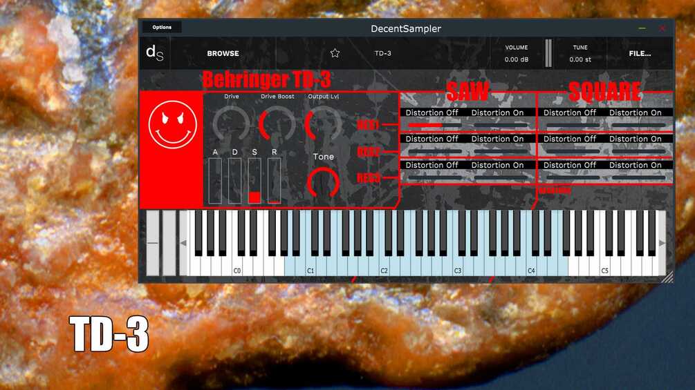 TD-3 (Free Decent Sampler VST)
