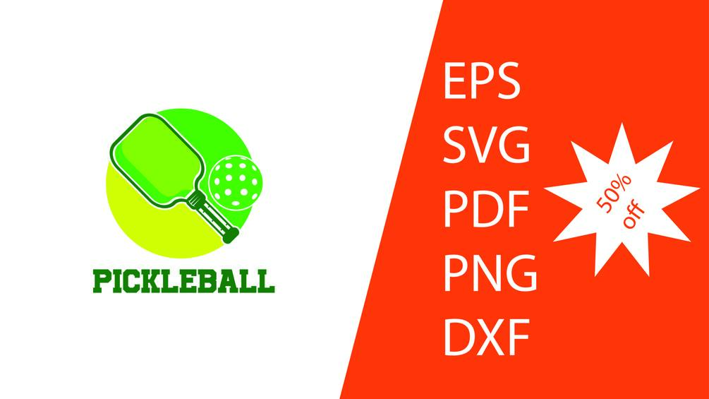 Pickleball Logo Design - High-Quality Vector & Digital Download File ...